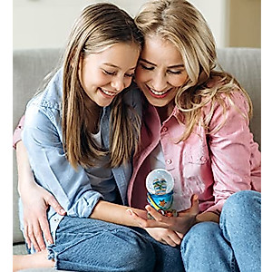 CoTa Global Cool Summer Sandals Beach Bucket Snow Globe - Water Globe Figurine with Sparkling Glitter, Collectible Novelty Ornament for Home Decor, for Birthdays and Valentine's - 45mm