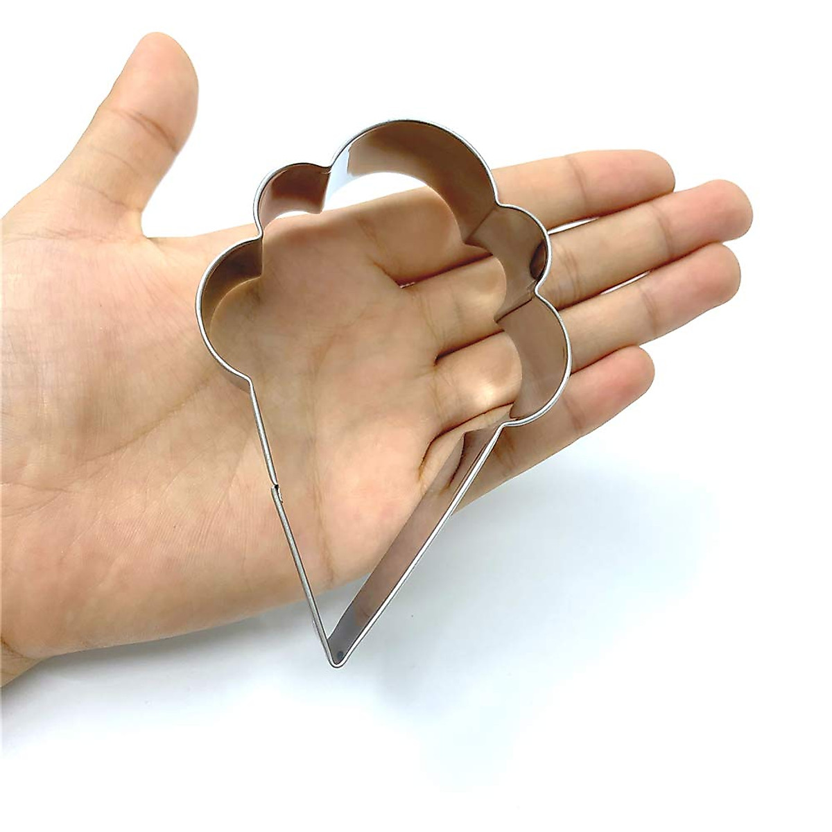 LILIAO Ice Cream Cookie Cutter for Summer - 2.6 x 3.7 inches - Stainless Steel