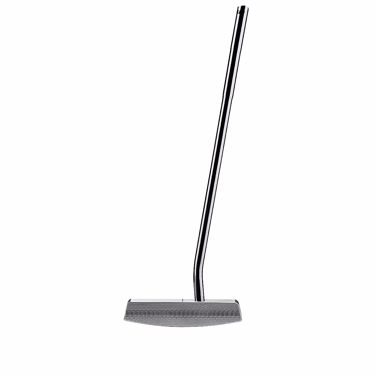 Bell N-360 No-Offset Single Bend CNC Milled Upright Lie Toe Balance Golf Putter (75 Degree Lie) + Winn Dri-Tac Dark Gray Midsize Grip | Made in USA (Left, 35)