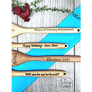 Alexa Cook Dinner Funny Wooden Spoon, Laser Engraved Gag Gift, Personalization Available, Funny Kitchen Gift, Alexa Kitchen, Stocking Stuffer