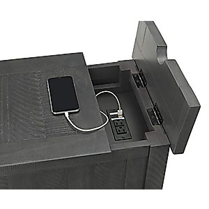 Martin Svensson Home Rustic Chairside Table, Grey