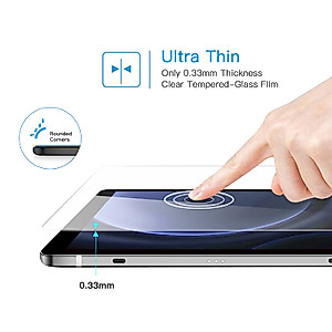 ZtotopCases 2 Pack Screen Protector for Galaxy Tab S10 Plus 12.4''/S9 FE Plus 5G/S9 Plus/S7 FE/S8 Plus/S7 Plus, 9H High Definition/S Pen Compatible Tempered Glass for Samsung Tablet S10+S9 FE+S9+S8+