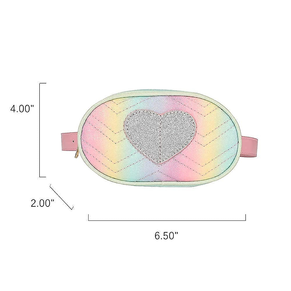 mibasies Kids Fanny Pack for Girls Toddler Waist Bags with Belt