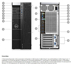 Dell Precision Tower Workstation, Intel Xeon Silver 4114 10-Core 2.2GHz, 32GB RAM, 1TB M.2 NVMe PCIe SSD, Quadro M2000 4GB, Windows 10 Pro 64-bit