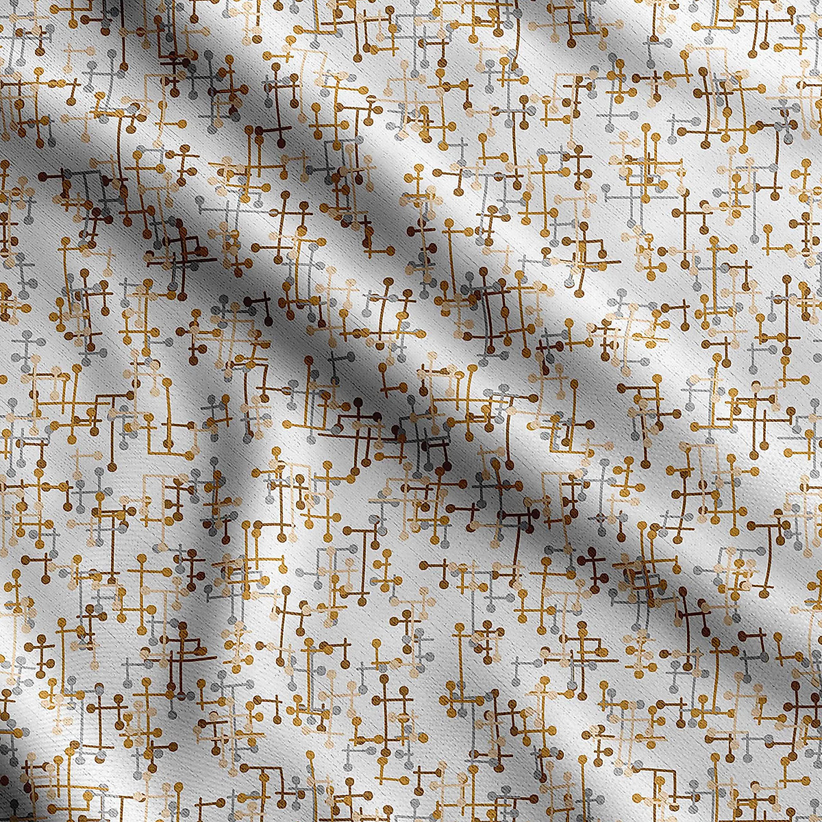 Soimoi Texture Print - Brown, Canvas Fabric Material - 56 Inch Wide, 1 Yard, Unstitched Fabric for Upholstery, Bags, Workwear and Outdoor Gear.