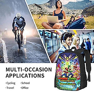 ohlcgin School Backpack For Boys Super Mar.io Backpack Unisex Cartoon Backpack For Teenagers Boys Backpack Girls Backpack School Backpack For Boys Teen Bookbags Durable Backpacks, 17inch