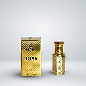 SCUS Perfumes Rose 12 ML Concentrated Fragrance (0.41 fl. oz)
