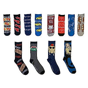 Hyp Friends Television Series Men's 12 Days of Socks in Advent Gift Box