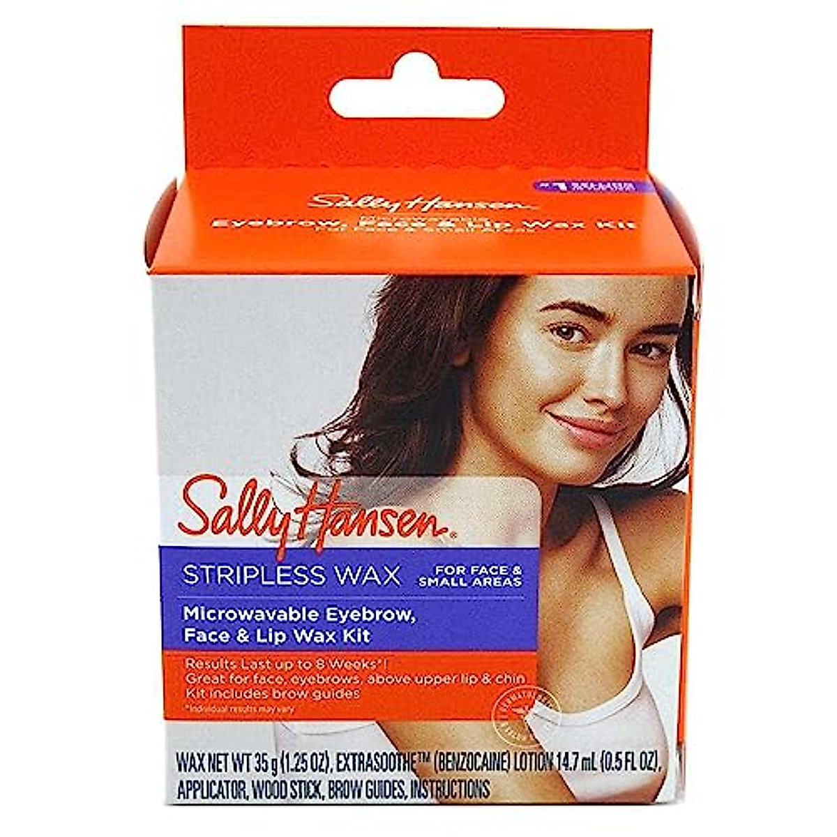 Sally Hansen Microwaveable Wax Kit For Eyebrow/Face/Lip (3 Pack)