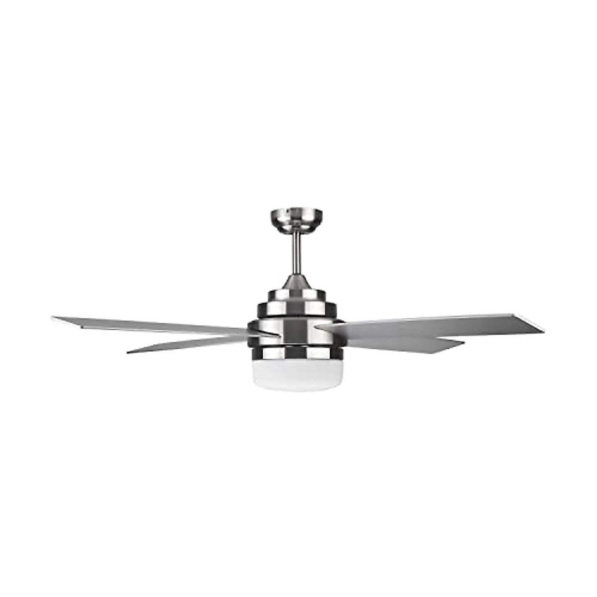 Design House 157354 Cali 52-inch Contemporary Indoor Ceiling Fan with LED Light Kit, Wall Control, Brushed Nickel
