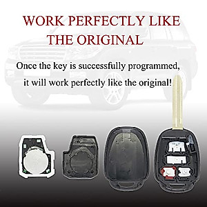 Key Fob Remote Replacement Fits for Toyota Corolla 2014 2015 2016 2017 2018 2019/Camry 2014-2017/Tacoma 2016-2018 HYQ12BDM Keyless Entry Remote Control HYQ12BEL 89070-02880 H Chip(Pack of 1)