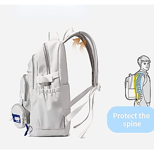 RRRWEI Backpack for Girls 15.6 Inch Laptop School Bag Kids Elementary College Backpacks Large Bookbags for Teen Girls (blue)