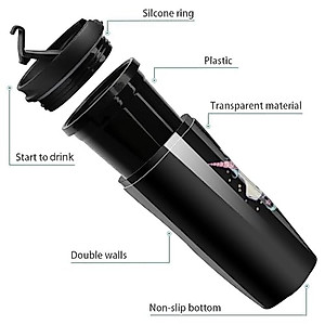 Un-icorn Mama Travel Coffee Mug Reusable Coffee Cup Tumbler with Lid for Outdoor 350ml