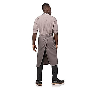 Chef Works Unisex Brio Chef Apron, Mushroom, One Size