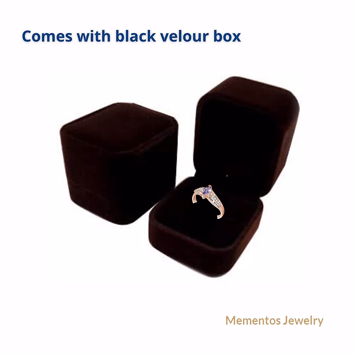 PJM Customized Sterling Silver Women’s High School Class Ring – Modern Collection – Fully Personalized (Sterling Silver Platinum)