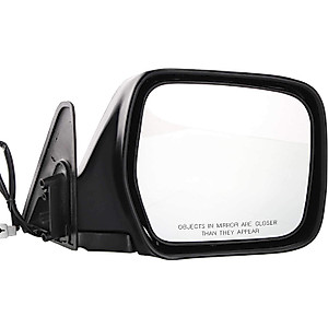 Kool Vue Mirror Set Compatible with 1990-1997 Toyota Land Cruiser, Fits 1996-1997 Lexus LX450, Driver and Passenger Side Manual Folding, Paintable, Power Glass