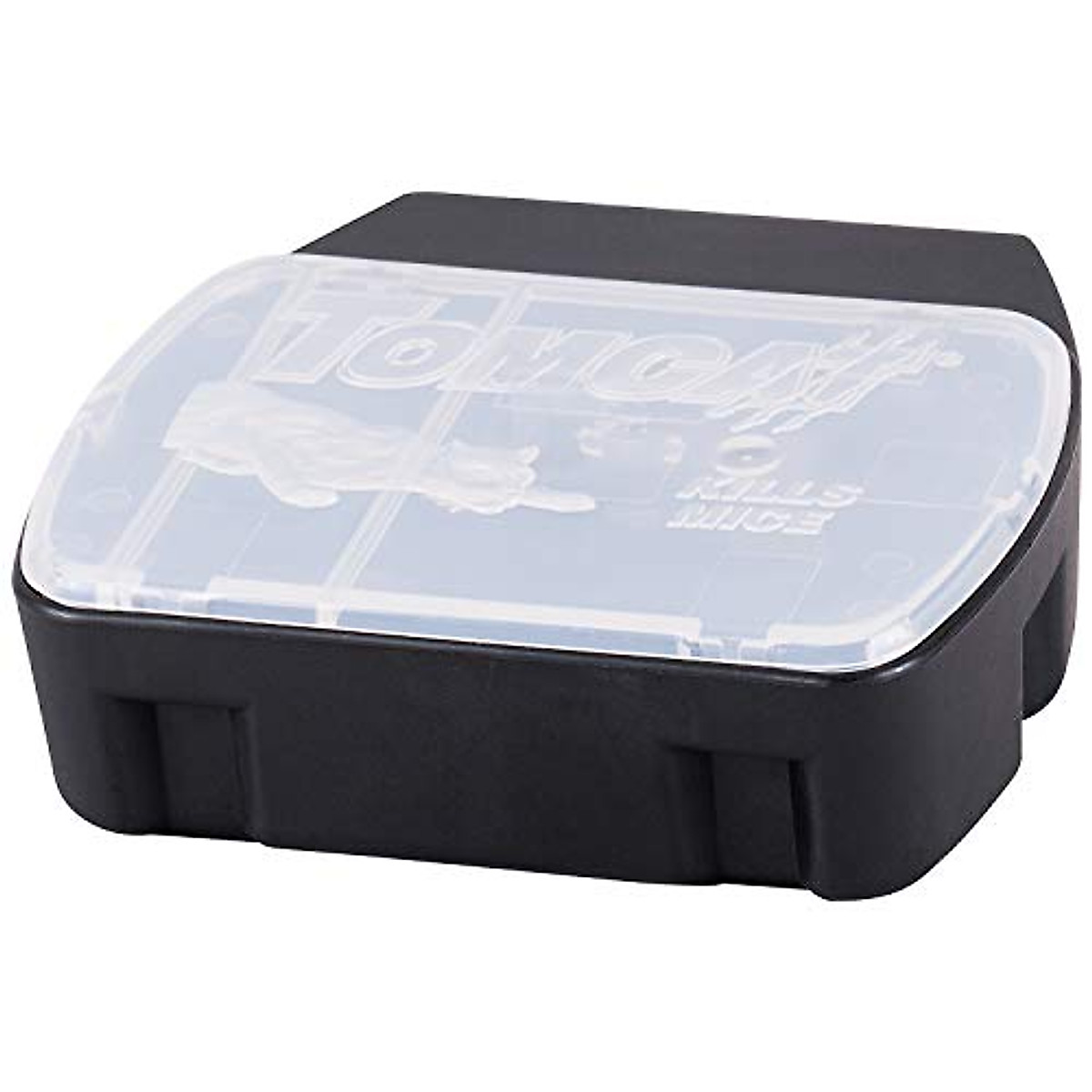 Tomcat Mouse Killer Child Resistant, Refillable Station with Clear Lid for Easy Monitoring, 1 Bait Station and 8 Refills