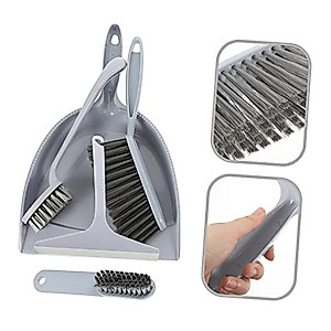 BCOATH 5pcs Broom Dustpan Mini Cleaning Brush Desktop Dustpans Mini Hand Broom Home Mini Brush Broom Mini Desk Broom Brooms Household Products Mini Household Dustpans Aid The Pet Purple