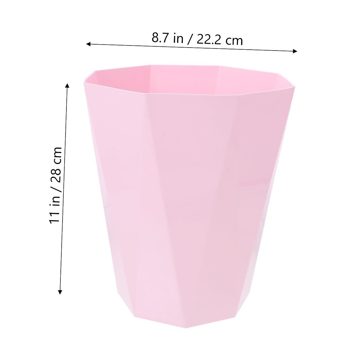 JOINPAYA 1pc Compact Garbage Can Trash Can with Lid Bathroom Trash Can Bedroom Trash Can Hotel Garbage Bin Trash Can for Car Household Trash Can Pink Automatic Office Wastebasket
