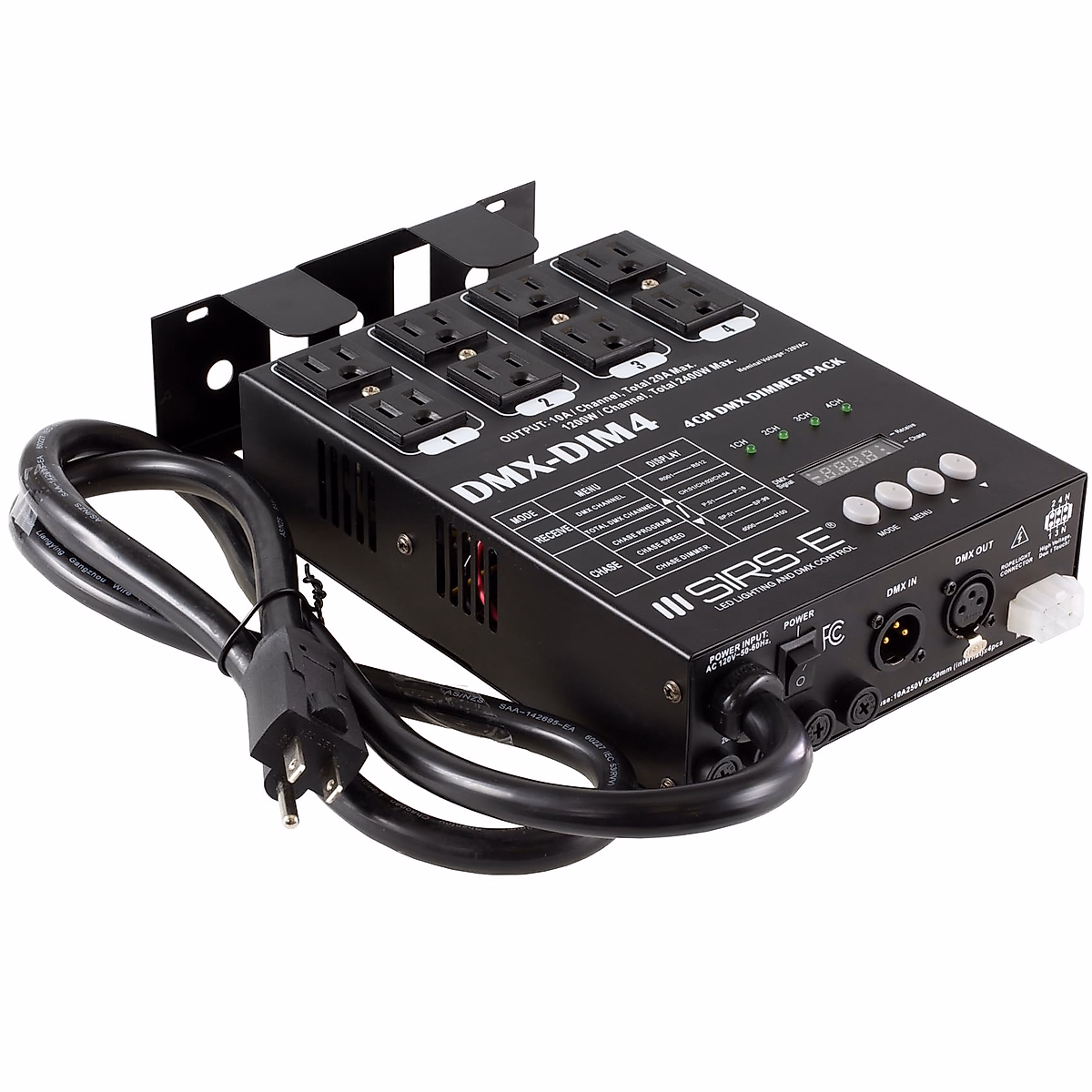 SIRS-E DMX-DIM4 4 Channel DMX Dimmer Pack Double Output