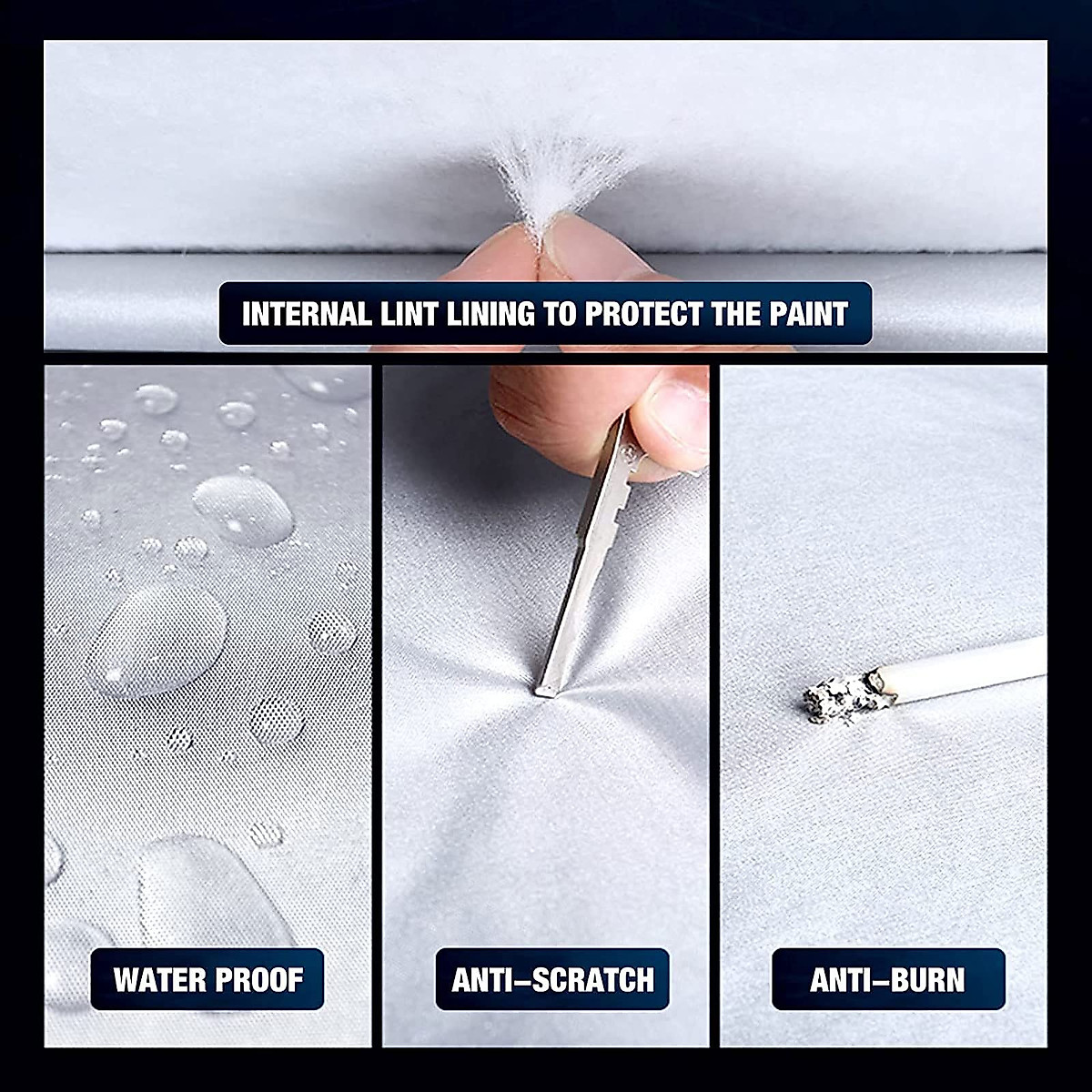 Car Cover Compatible with DS Automobiles DS 3 DS 4 DS 5 DS 7 DS 9, Outdoor Full Car Cover Breathable and Dustproof Windproof, Car Cover for Automobiles Protection Vehicle Cover Full Exterior Covers