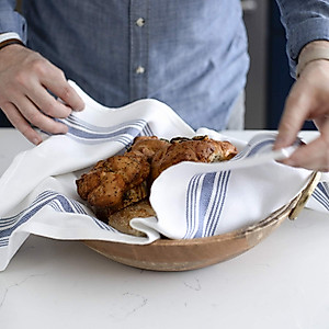 Value Basics Herringbone Dish Set Kitchen Towel, White, 14 Count