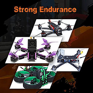 CNHL 1300mAh 4S Lipo Battery 14.8V 100C (Burst 200C) with XT60 for FPV Racing Helicopter Airplane UAV Racing Drone Battery RC Quadcopter(2 Packs)