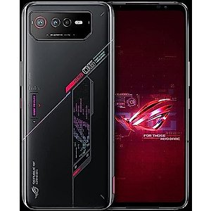 ASUS Rog Phone 6 5G Dual AI2201 128GB 12GB RAM Factory Unlocked (GSM Only | No CDMA - not Compatible with Verizon/Sprint) Tencent Version - Black