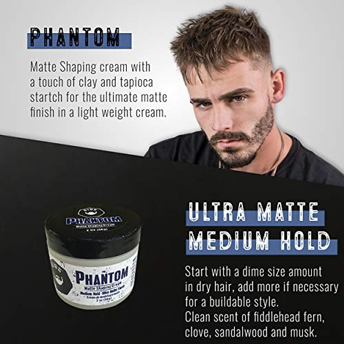 GIBS Grooming Phantom Men Hair Shaping Cream, 2 oz