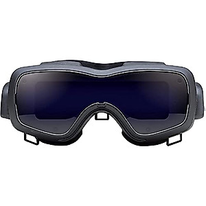 K Tool International 70046 Auto Darkening Welding Goggle Kit for Garages, Repair Shops, and DIY, Lightweight, 5-13 Adjustable Shades, Fire Retardant Hood, Bump Cap, Shield and Carrying Bag, Black/Red