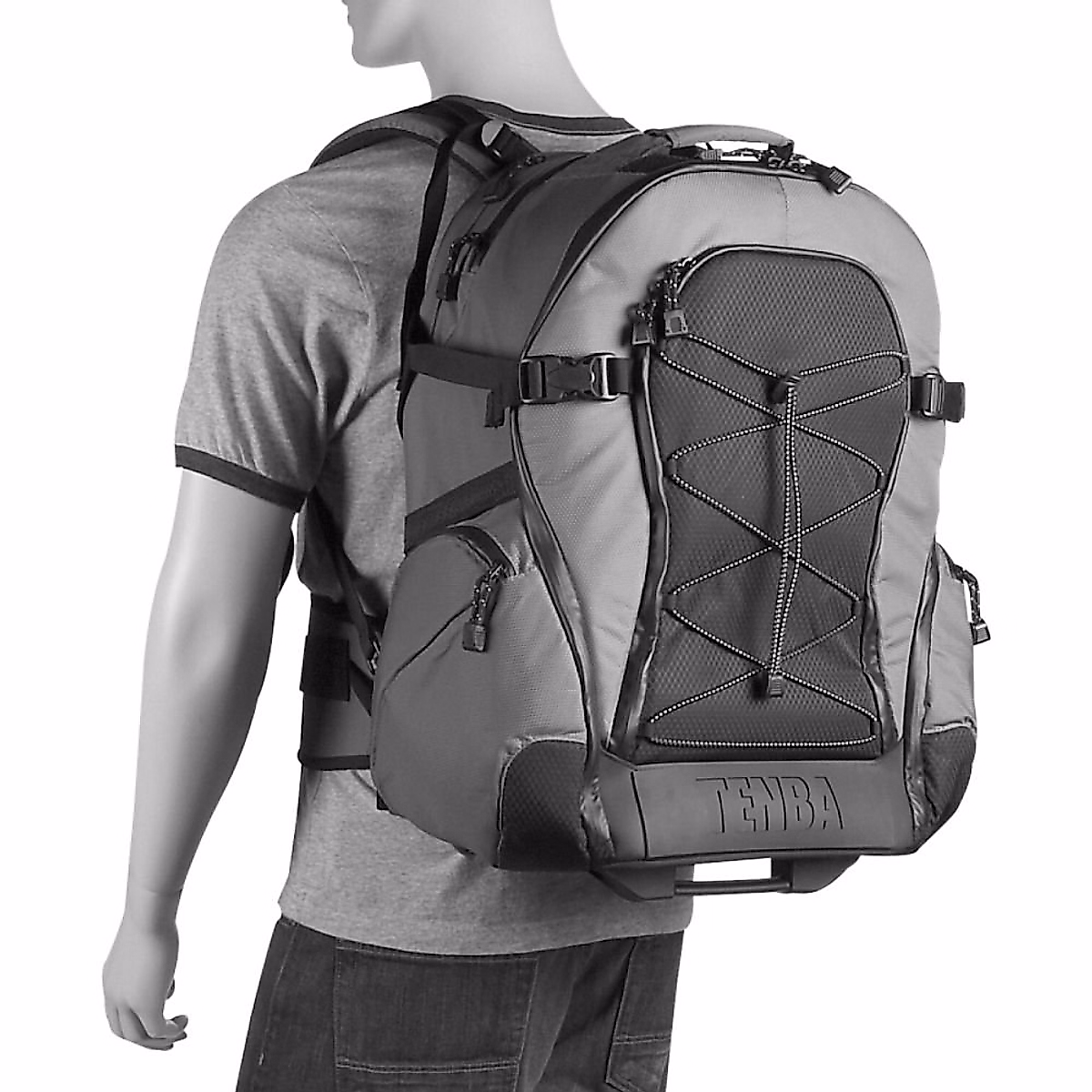 Tenba Shootout Large Backpack with Wheels - Black (632-333)
