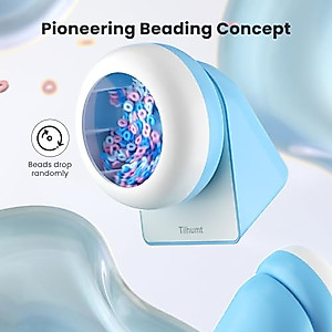 Tilhumt Bead Spinner, Clay Beads Spinner for Making Cute Friendship Bracelets, Electric Bead Spinner for Jewelry Making, Automatic Bracelet Maker with Needles and Thread, Gift for Girls