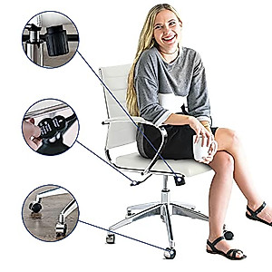 Modway Jive Office Chair, Mid Back, White