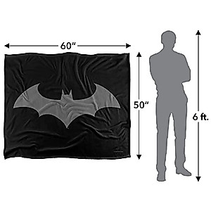 Batman Hush Logo Officially Licensed Silky Touch Super Soft Throw Blanket 50" x 60"