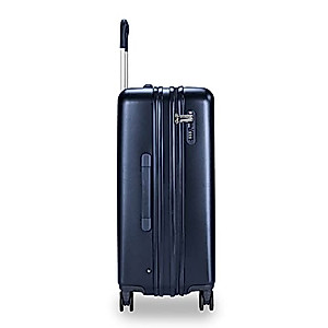 Briggs & Riley Sympatico Hardside Medium Spinner Luggage, Matte Navy, 27-Inch Checked