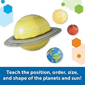 Learning Resources Giant Inflatable Solar System - Grades K+ Solar System Demonstration Tool, Solar System Model, Inflatable Planets for Classroom