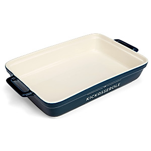Groye Ceramic Casserole Dish - 10.6 x 7.2 x 2.3 - Funny Gift for Chef or Housewarming Gift Idea