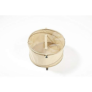 TIURE Large Hat Pop Up Bag Storage and Travel Box for Big Round Hats and Caps Expands and Keeps Out Dust and Dirt Perfect for Cover Cowboy Sun Beach Hats, 19 inches diameter
