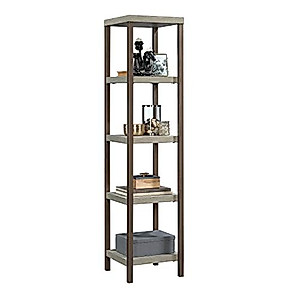 Sauder Manhattan Gate Tower Etagere, Mystic Oak Finish
