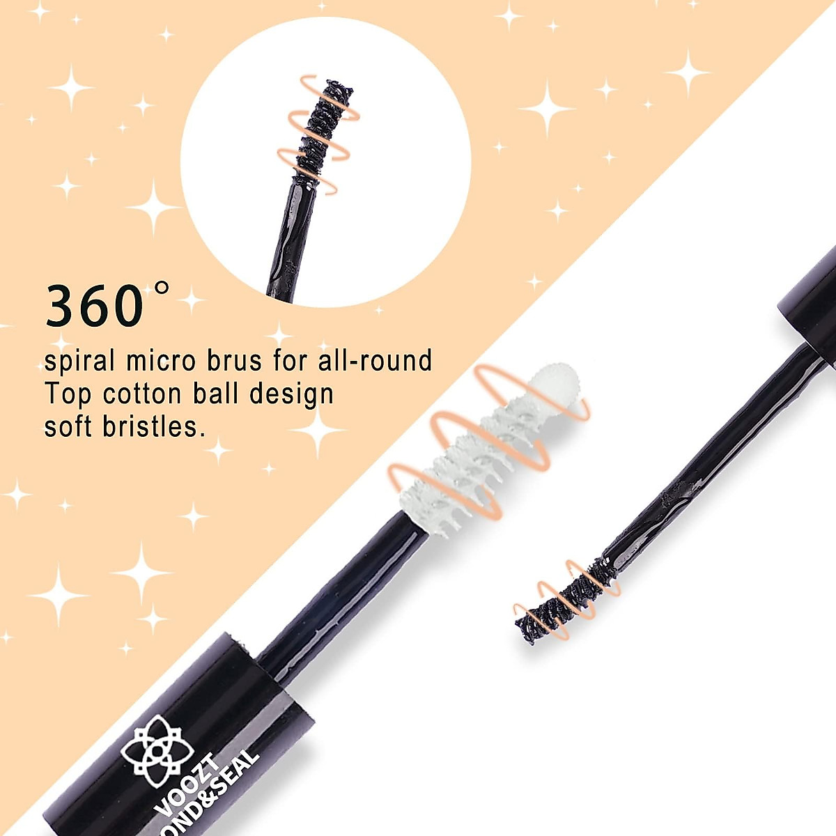 Lash Bond and Seal, VOOZT Lash Glue Cluster Lash Glue Bond and Seal for DIY Individual Lash Extensions Gentle Soothing Non-Irritating 2 in 1 Strong Hold Long Lasting Waterproof Eyelashes Glue