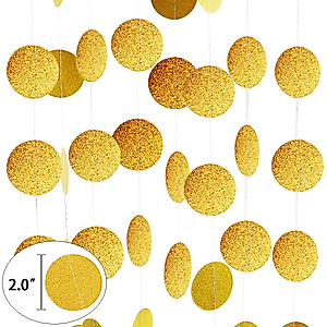 TMCCE Hawaiian Aloha Party Decorations Large Gold Glittery Aloha Banner for Luau Party Supplies Favors
