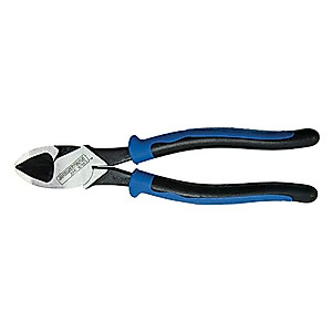 Klein Tools J2000-59 Pliers, Diagonal Cutting Journeyman Pliers with High-Leverage Design, Larger Head and Extra Long Blades, 9-Inch