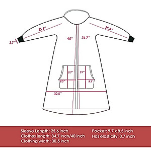 Marquess Oversized Wearable Blanket Microfiber & Sherpa Hoodie For Men/Woman | Soft Warm Fleece Hooded Blanket Sweatshirt with Large Pockets, One Size Fits All (BROWN&GREEN)