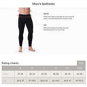 Icebreaker Merino Wool 175 Everyday Men’s Cold Weather Leggings with Fly - Thermal Underwear for Men with Contoured Slim Fit - 100% Merino Wool Base Layer - Premium Long Johns - Black - Large