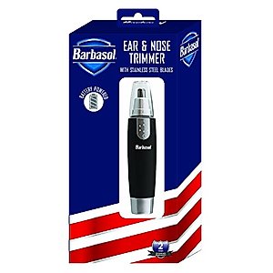 Xtreme Digital Lifestyle Accessories Barbasol Portable Battery Powered Ear and Nose Trimmer with Stainless Steel Blades