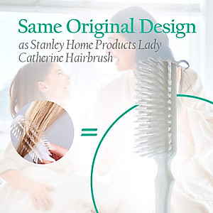 STANLEY HOME PRODUCTS Essentials Ladies Hairbrush - Durable Nylon Block & Bristles - Premium Quality 5 Row Hair Brush Glider - Designed for All Hair Types