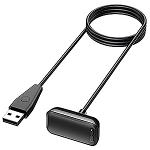 Amzpas Replacement Charger Cable for Fitbit Charge 5/ Fitbit Luxe Fitness Tracker with Reset Button, 3.3ft Soft Durable USB Charging Cable, Two Size for Choice (3.3ft /1.64ft)