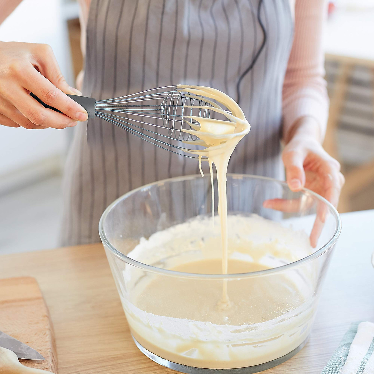 Home & Kitchen Essentials Cooking Utensils Set - Non Stick Silicone Kitchen Utensils Set - Stainless Steel Handles, Heat Resistant, BPA Free, and Dishwasher Safe (Gray, 19 Pieces)