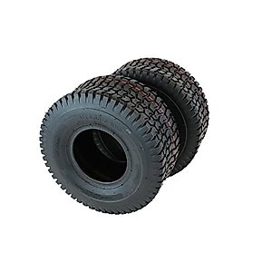 (Set of 2) 15x6.00-6 4 PLY TURF TIRES FOR LAWN & GARDEN ATW-001