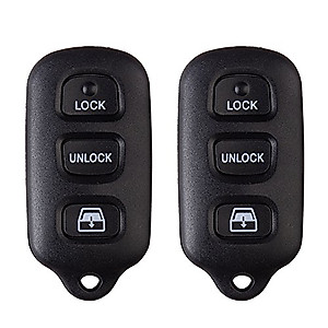 BESTHA 2 Key Fob Replacement for Toyota 4Runner Sequoia keyless entry remote HYQ12BBX, HYQ12BAN, HYQ1512Y